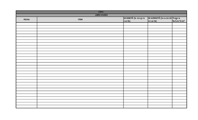 Libro Diario | PDF