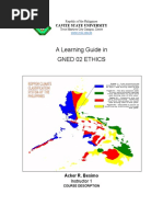 CHED NGEC - Ethics Syllabus and Learning Guide | PDF | Social Justice | Morality