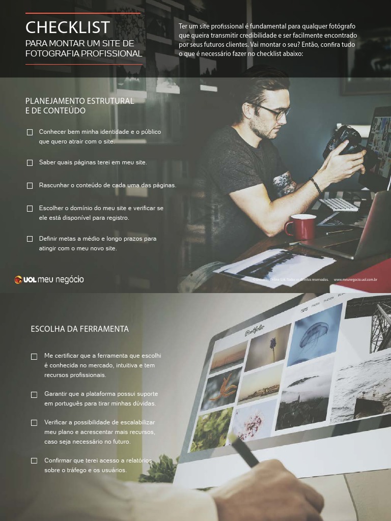 Mini Guia Checklist para Montar Um Site Profissional | PDF | Sites ...