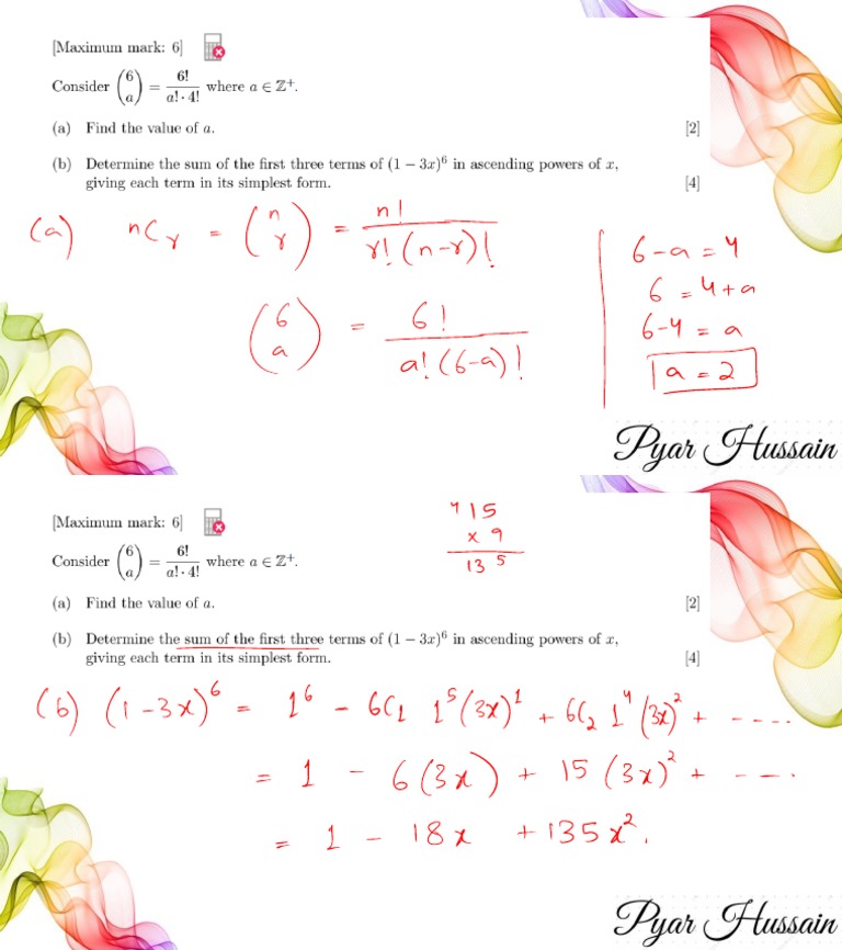 MYP Binomial 4 | PDF