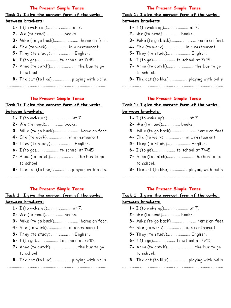 1MS Seq 3 TS The Present Simple Tense | PDF | Grammatical Tense | Linguistic Morphology