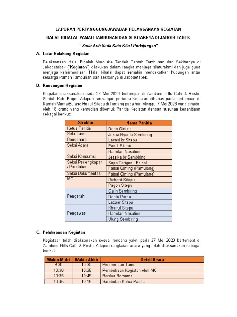 LPJ - Halal Bihalal - Rev.3 | PDF