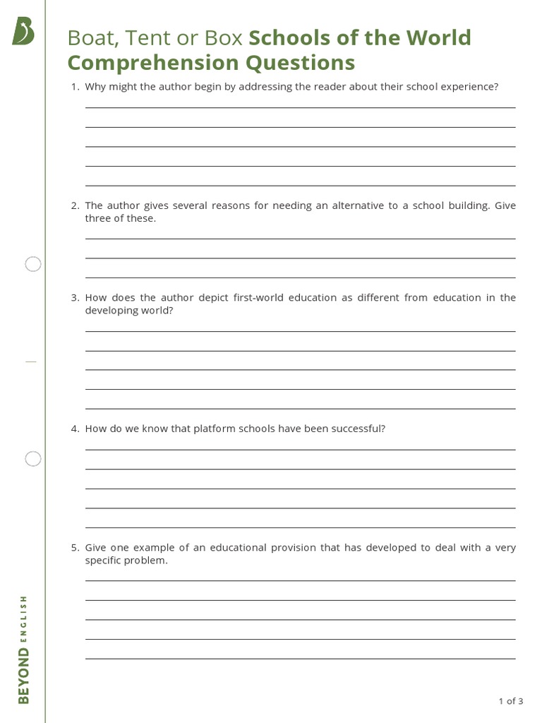 Abridged Boat, Tent or Box Questions and Answers HA | PDF Abridged Boat, Tent or Box Questions and Answers HA | PDF