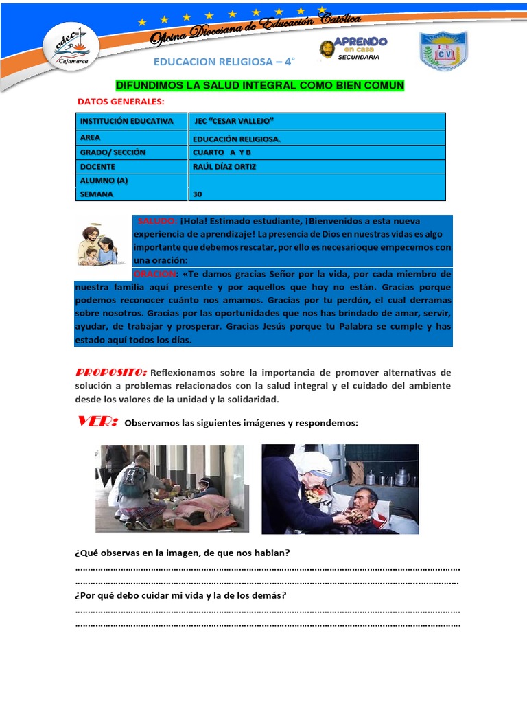 30 4to - Gr.difundimos La Salud Integral Como Bien Comun | PDF