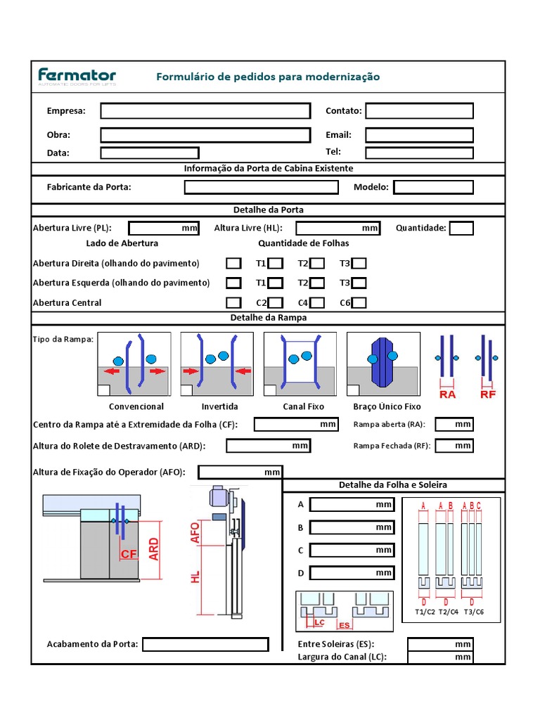 Fermator Formulário MOD | PDF