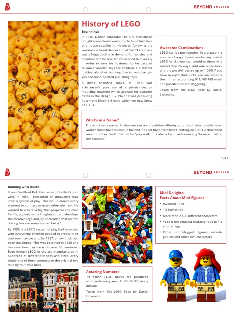 Abridged History of LEGO Comprehension | PDF