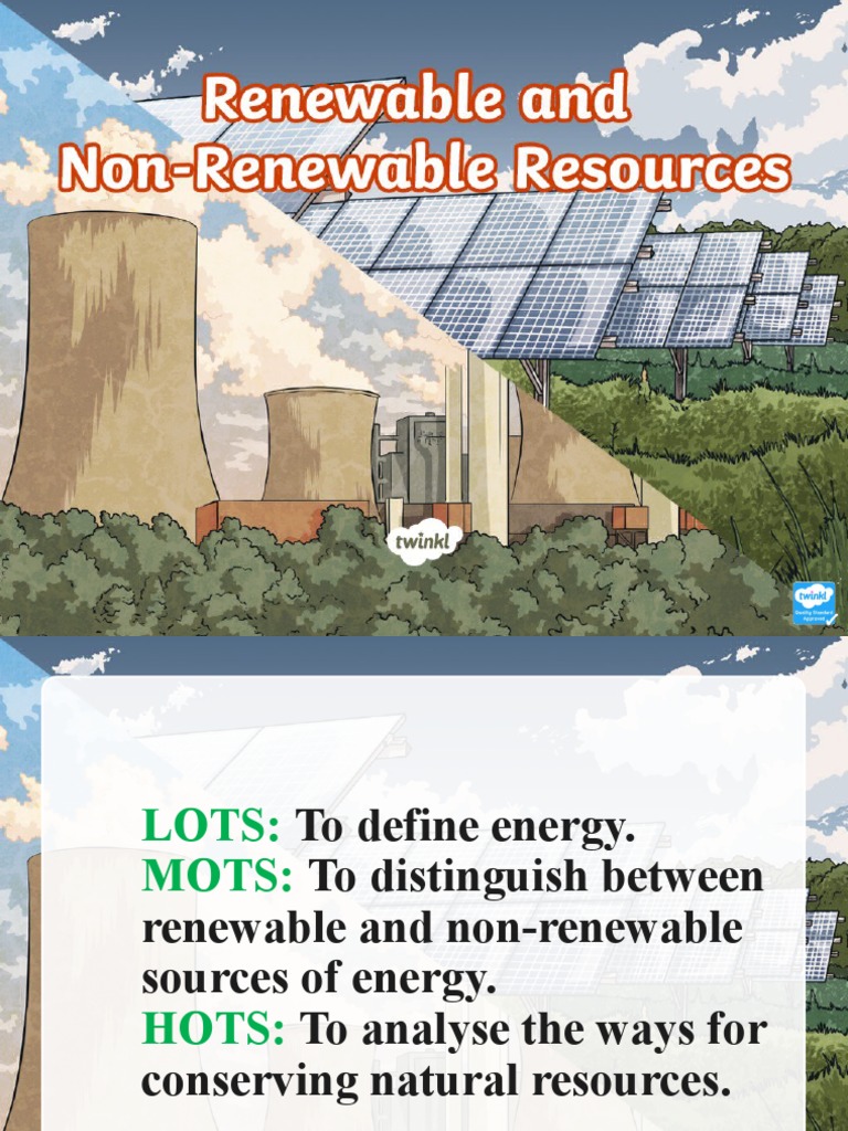 Energy Sources: Renewable vs Non-Renewable | PDF | Home & Garden ...