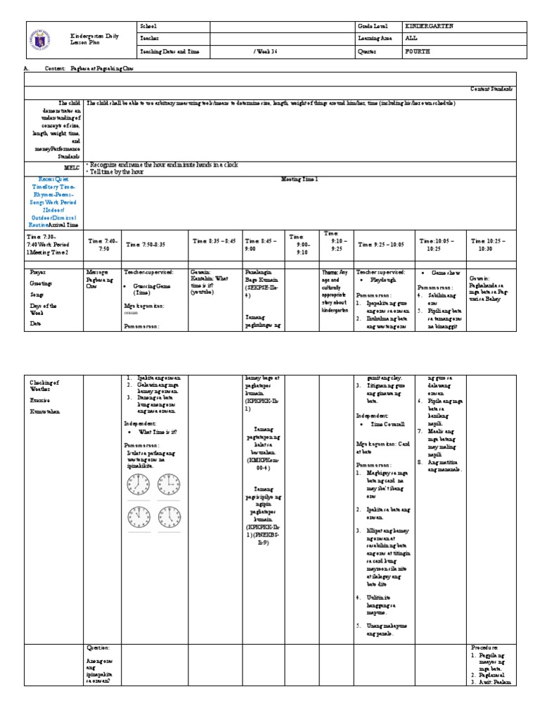 Kinder-New-DLL-week36_day4 | PDF