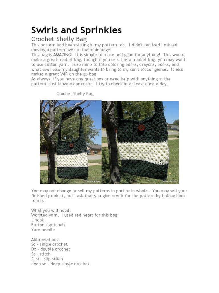Crochet Shelly Bag | PDF