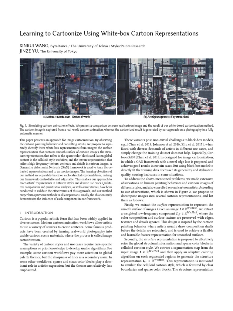 White Box Cartoon Acm Style | PDF | Image Segmentation | Texture Mapping