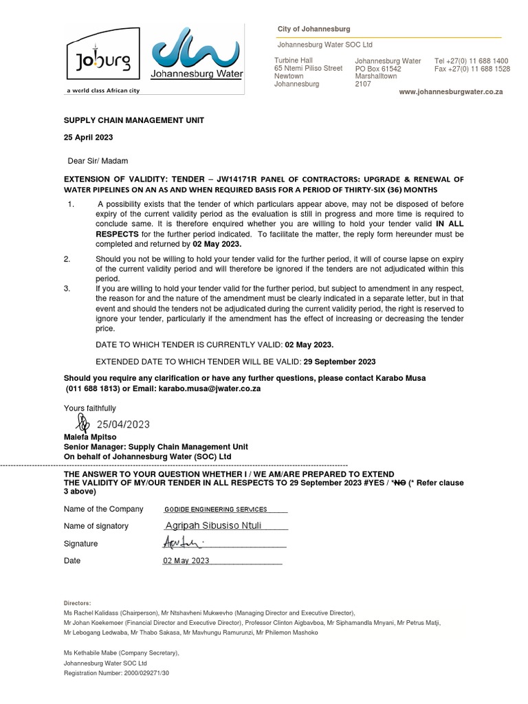 Validity Letter Extension To 29 Sept 2023 | Download Free PDF | Justice ...