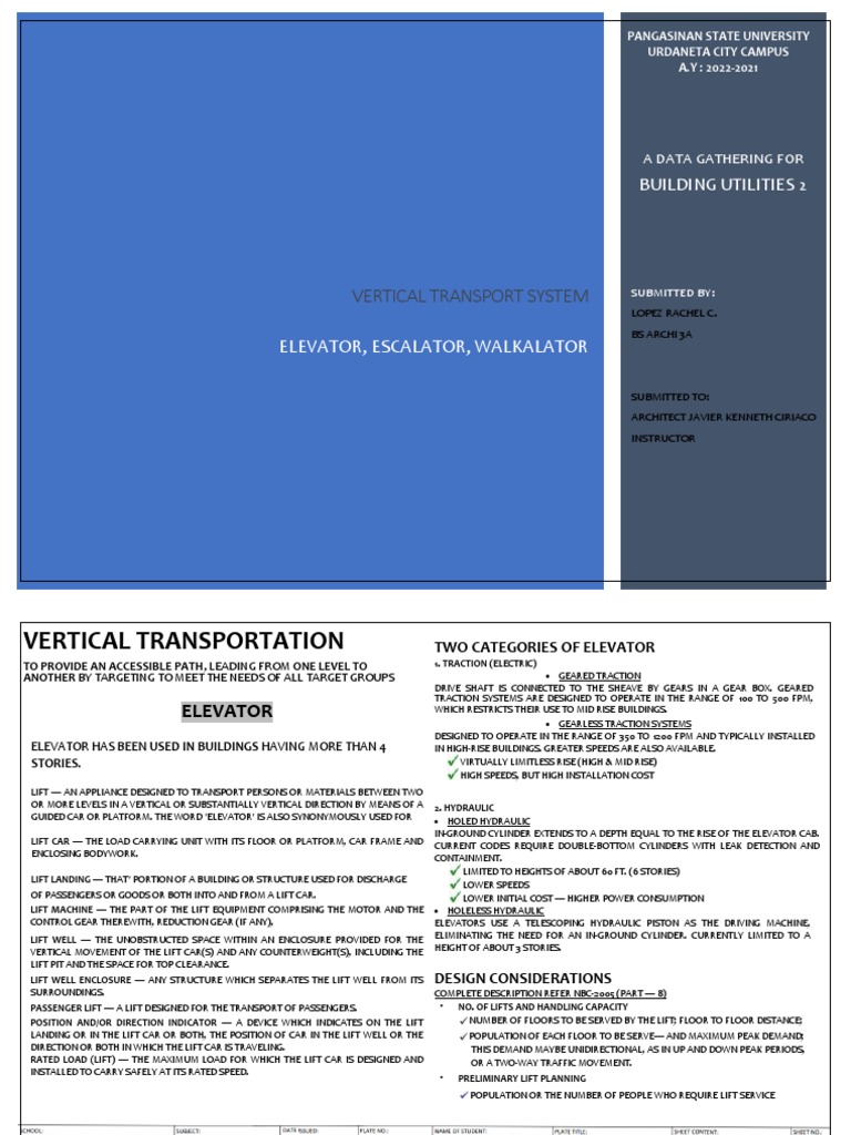 A Data Gathering For Vertical Transport System | PDF