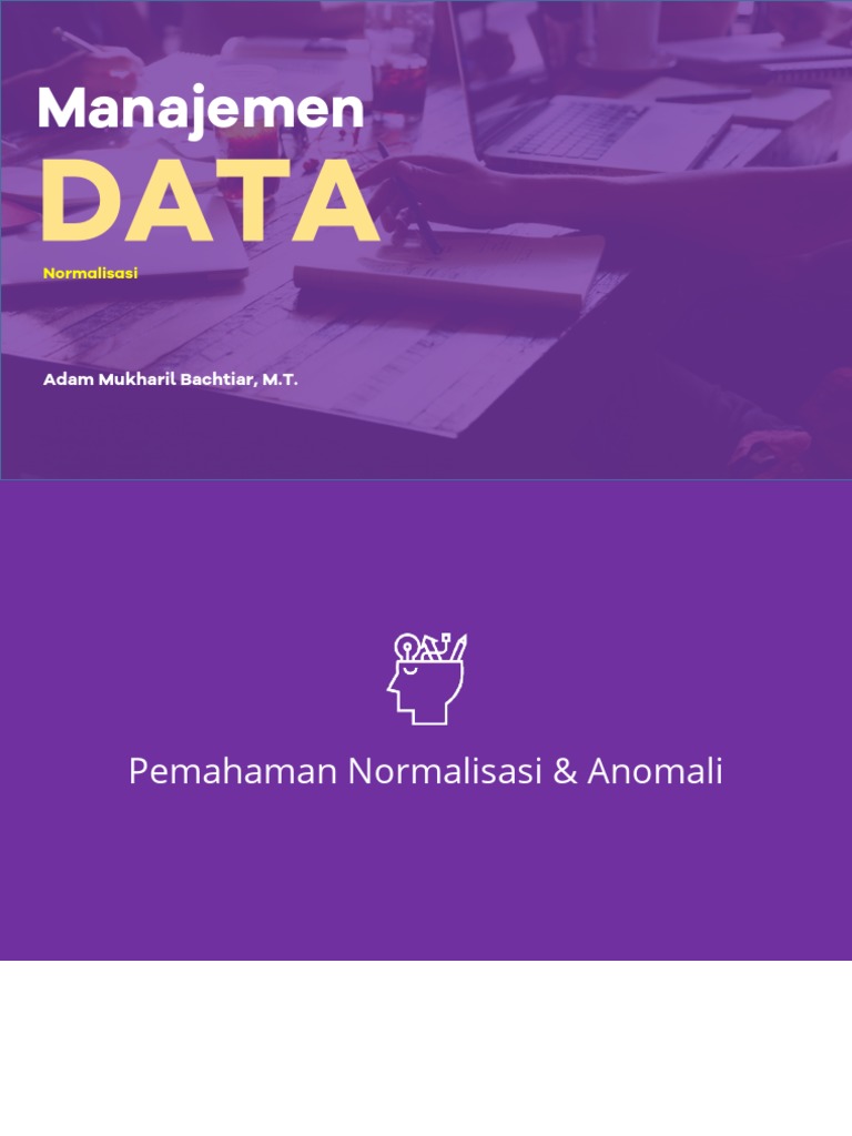 Bab5 Normalisasi 161018105013 | PDF