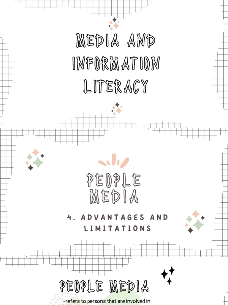 People Media-Advantages and Limitations | PDF