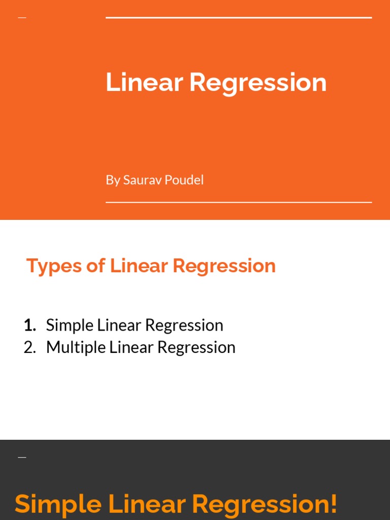 Linear Regression | PDF