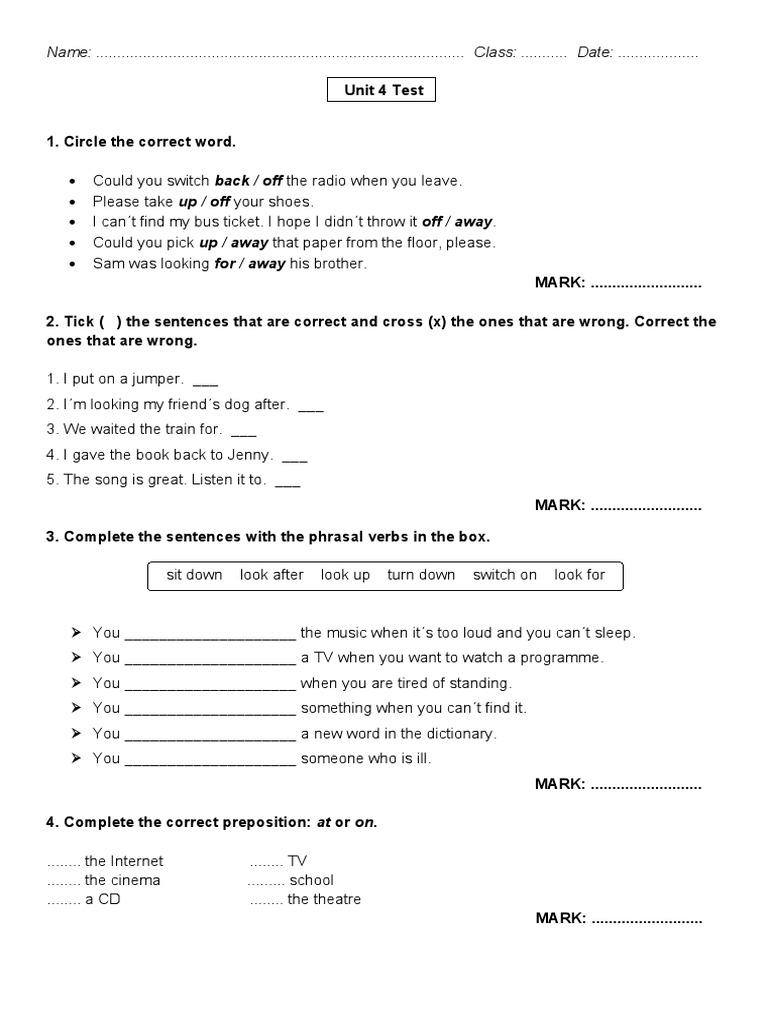 Test - Unit 4 - Project 5 | PDF | Language Mechanics | Linguistic Typology