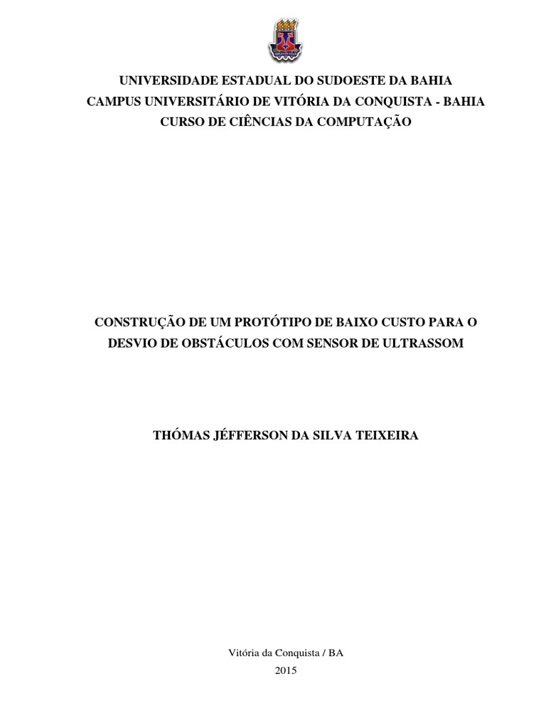 Tcc Thomas Jefferson Pdf Robô Robótica