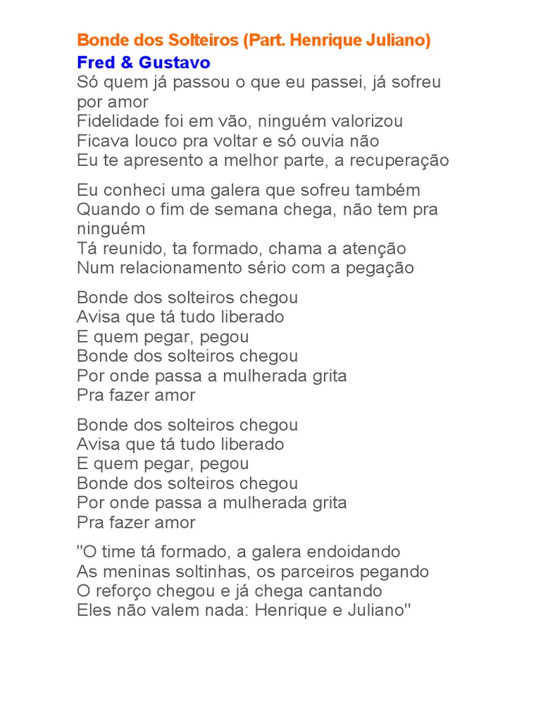 Letras Show 2014 | PDF | Amor