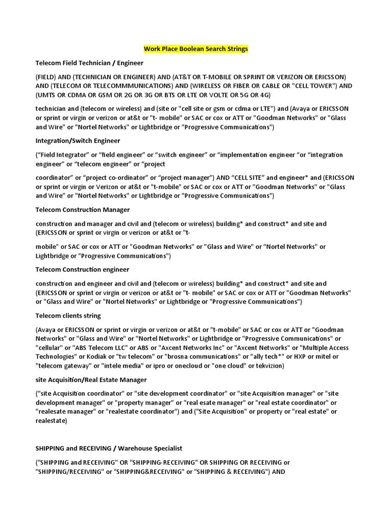 Boolean Search Strings Pdf Electronic Health Record Lte Telecommunication