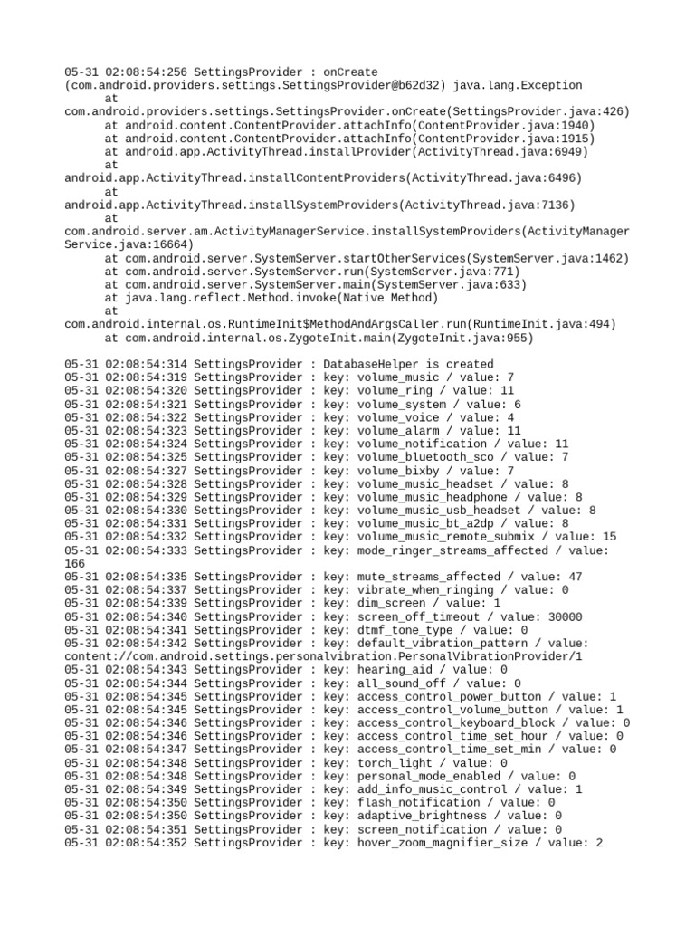 Settings Provider Pdf Java Programming Language Xml