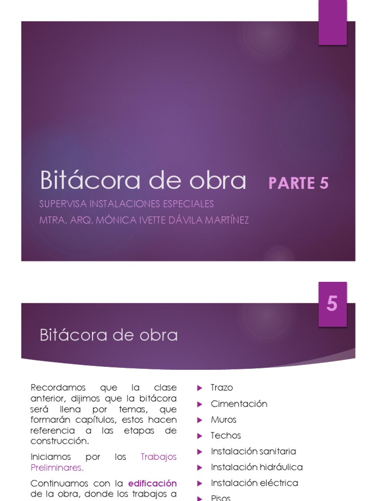 Bitácora de Obra | PDF | Tecnología