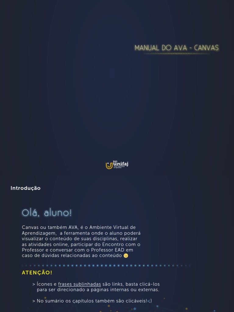 Manual Do Aluno - AVA-Canvas | PDF | Videotelefonia | Aprendizado