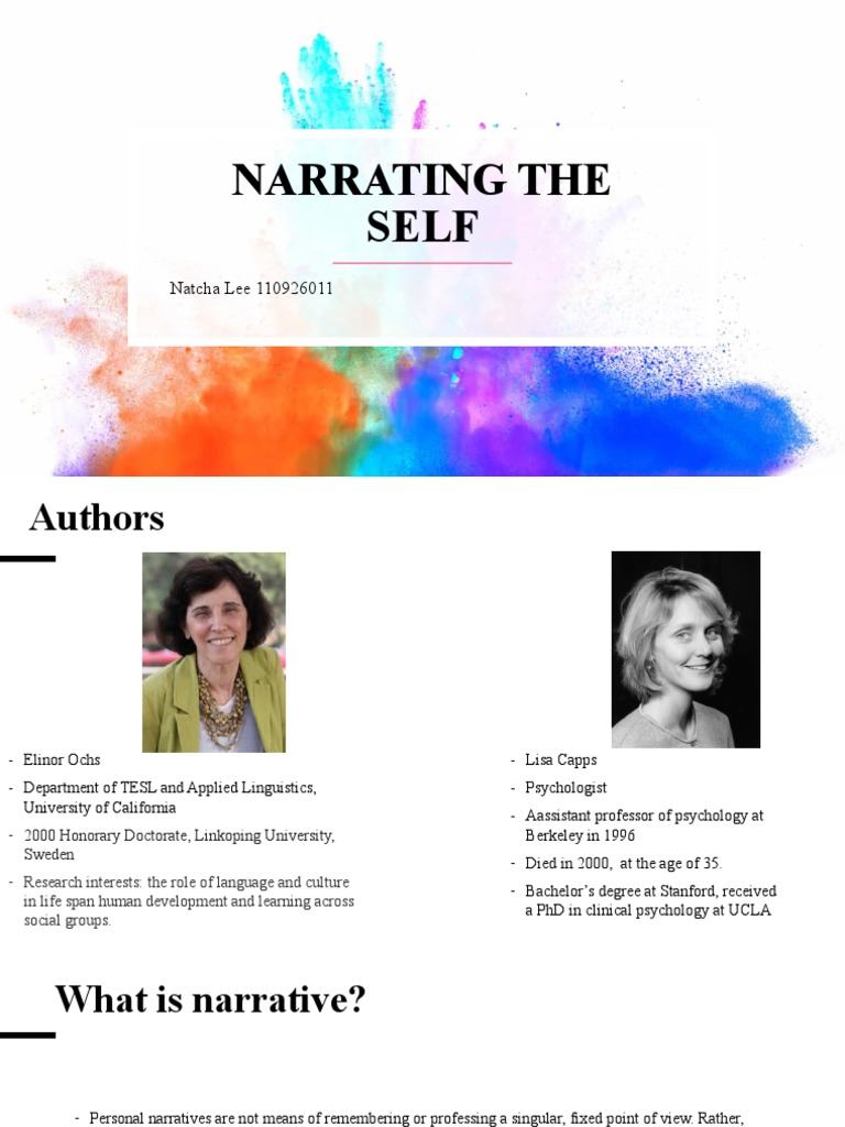 Narrating The Self | PDF | Narrative | Self