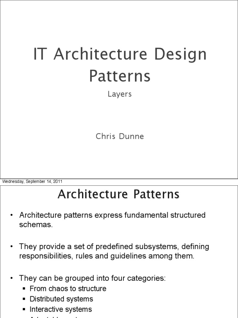 Architecture Design Patterns - Layers | Download Free PDF | Abstraction ...