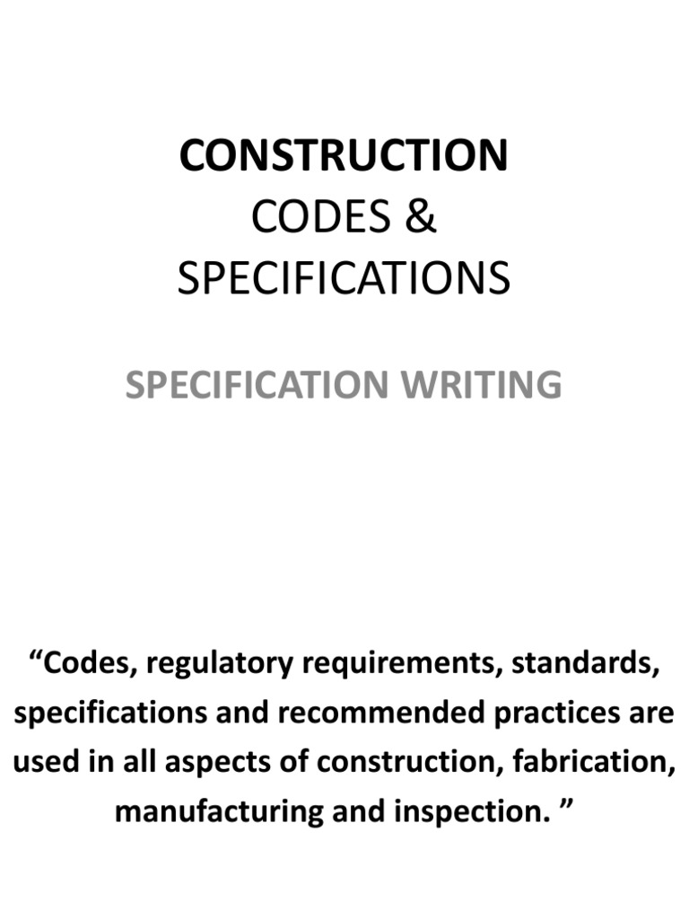 Construction Specifications | PDF | Specification (Technical Standard ...