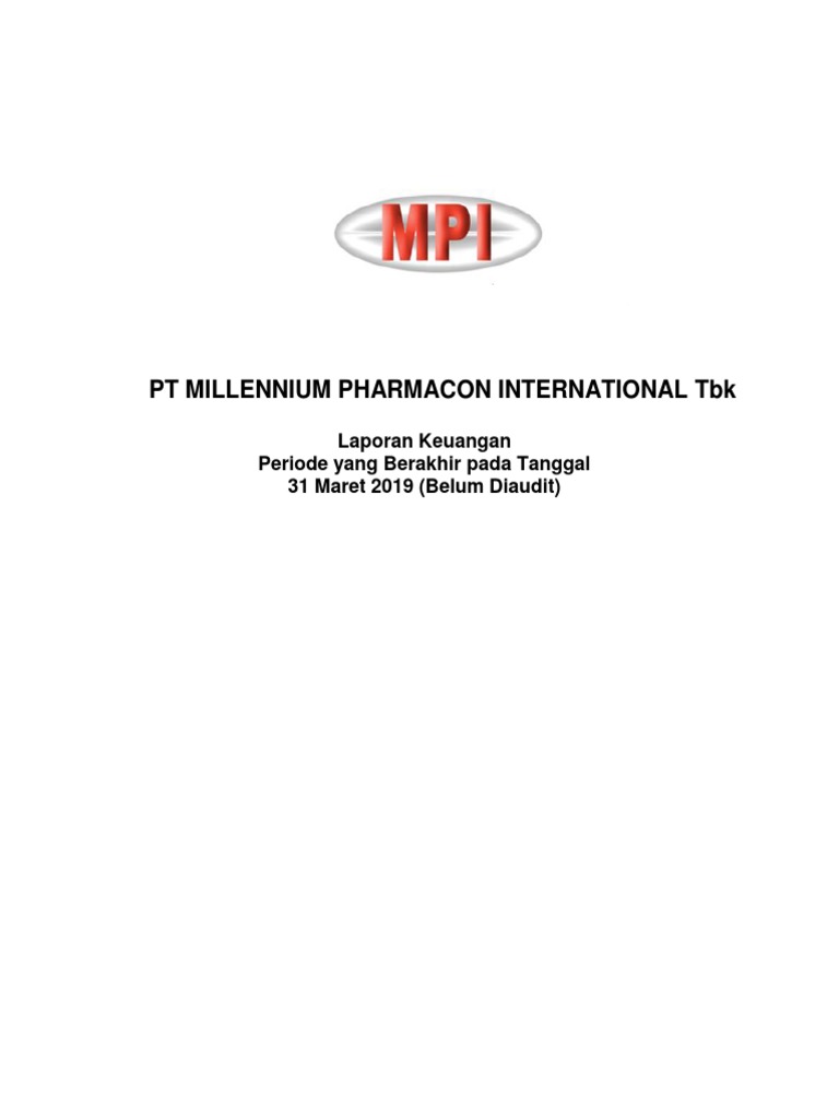 SDPC LK TW I 2019 | PDF | Pengelolaan Keuangan & Uang