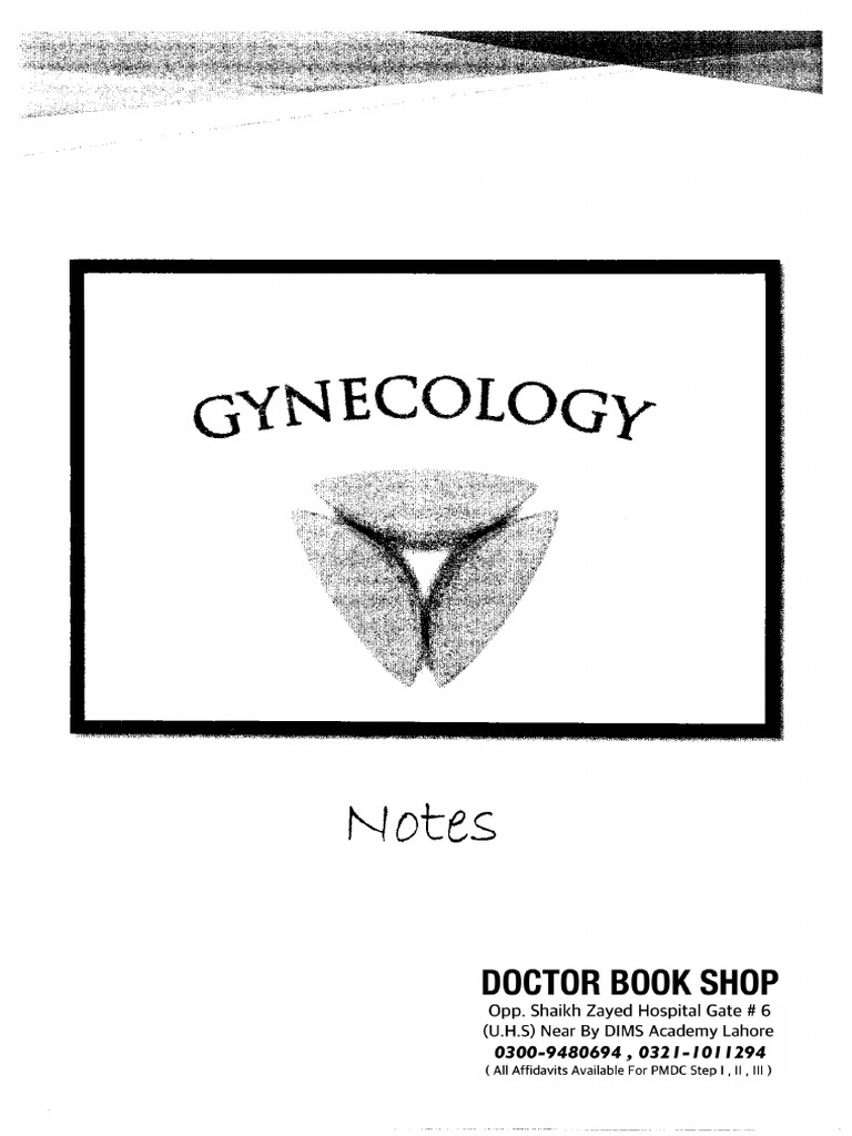 Gynecology Handwritten Notespdf | PDF