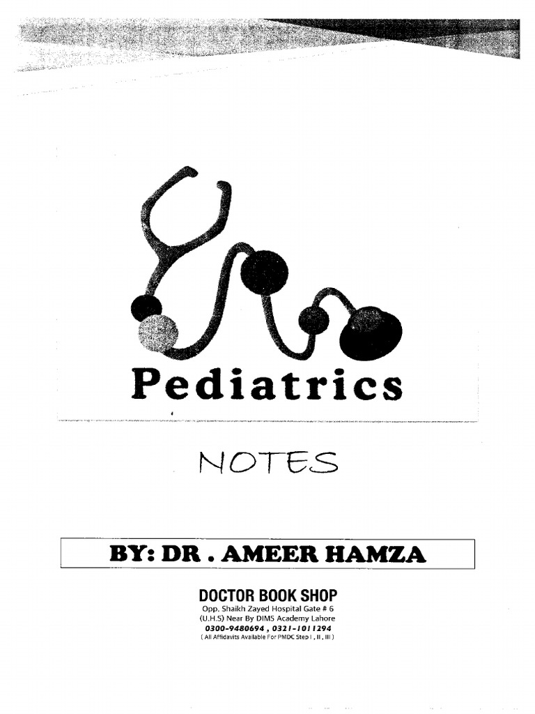 Pediatrics Handwritten Notes | PDF