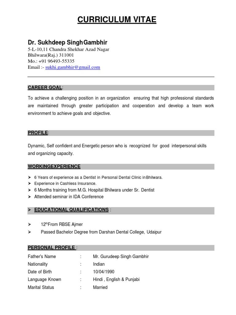 Resume Update | PDF | Career & Growth