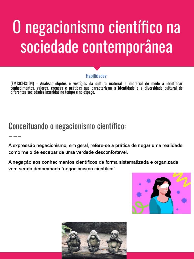 O negacionismo científico na sociedade contemporânea | PDF | Science ...