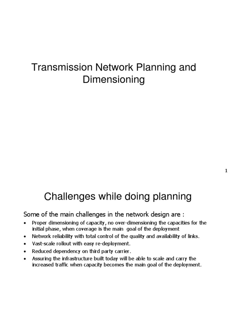 Transmission Network Planning Guide | PDF | Network Topology | Antenna ...