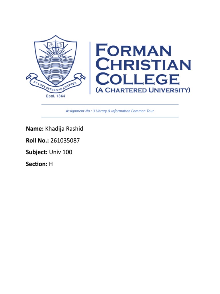 Library Assignment | PDF | Libraries | Digital Library