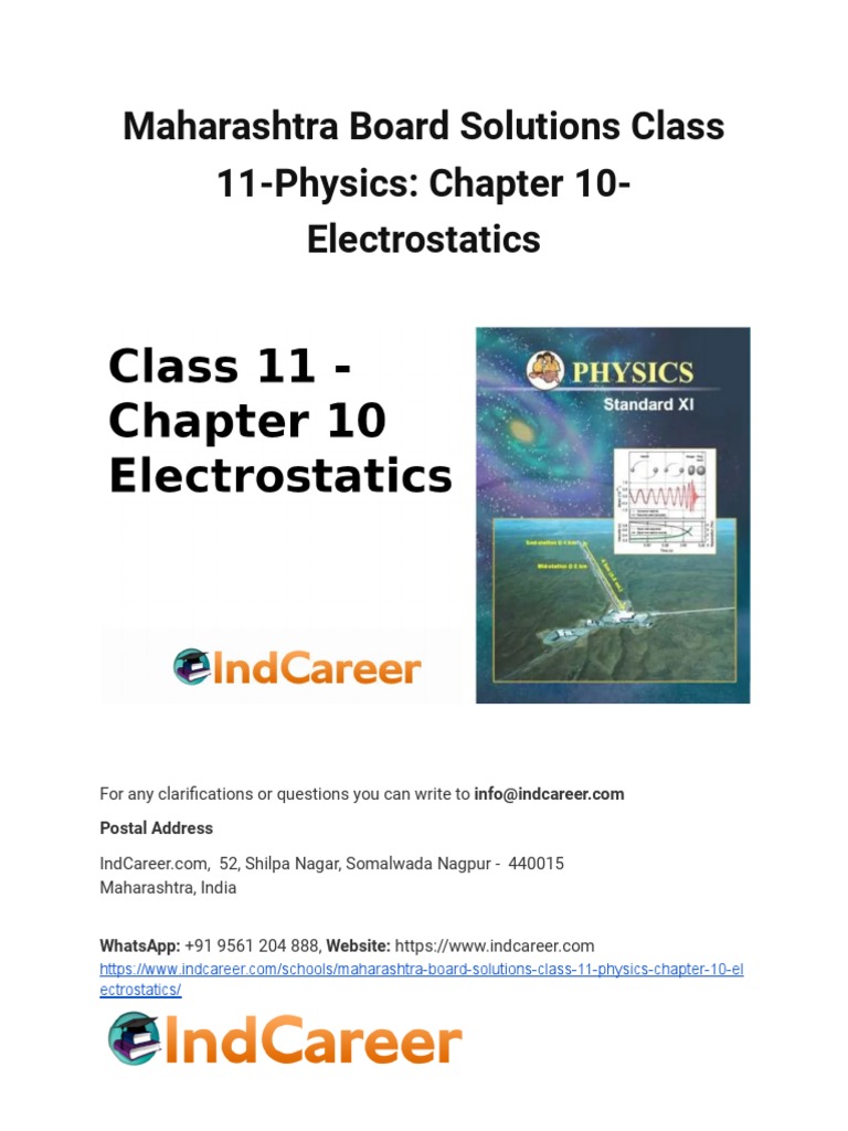 Maharashtra-Board-Solutions-Class-11-Physics_-Chapter-10-Electrostatics ...