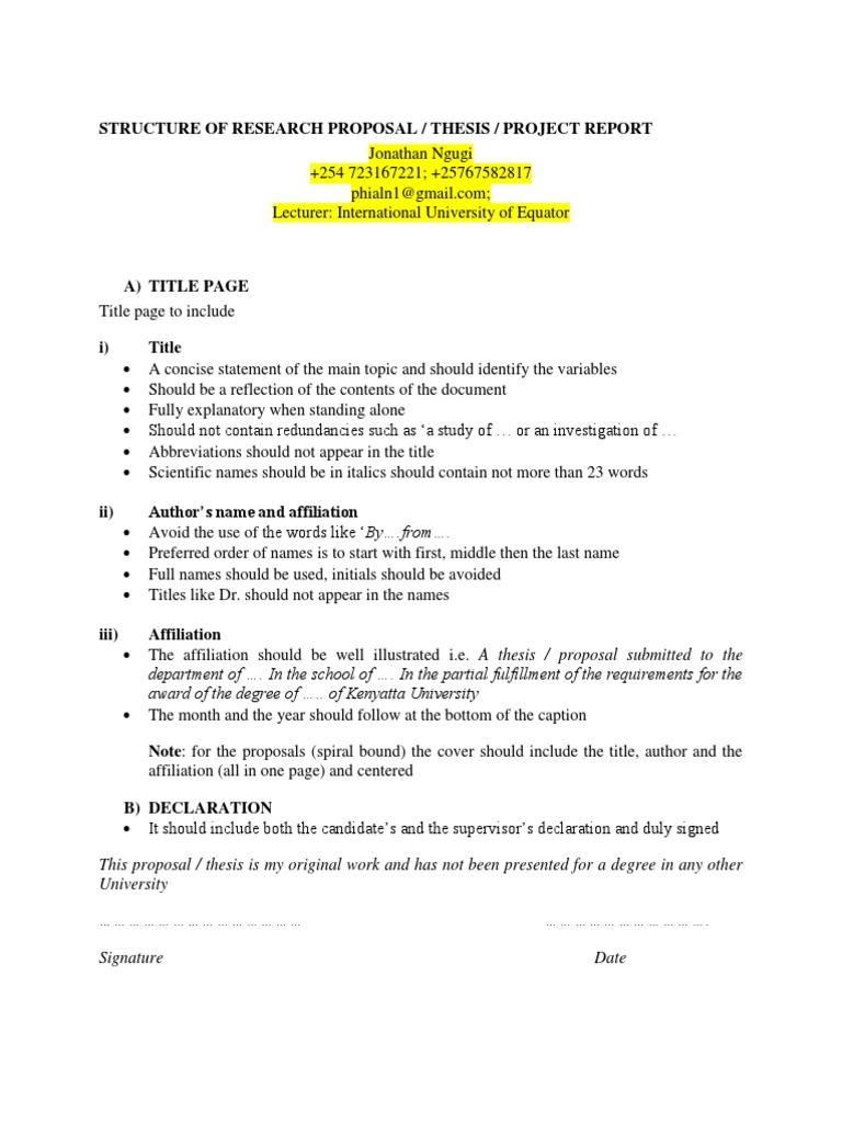 Research Proposal Structure Guide | PDF | Citation | Methodology