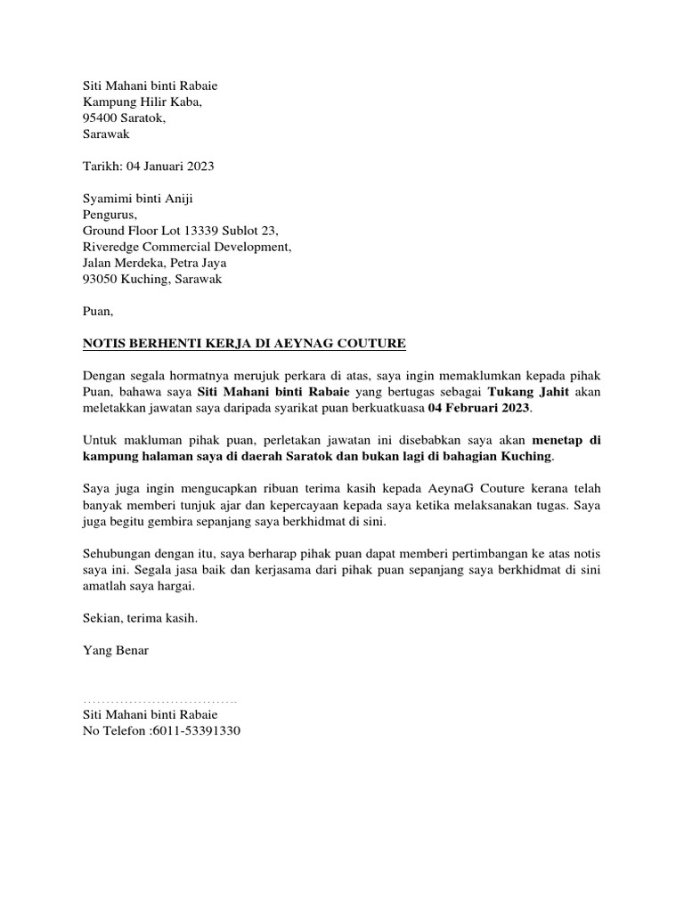 Siti Mahani Binti Rabaie | PDF