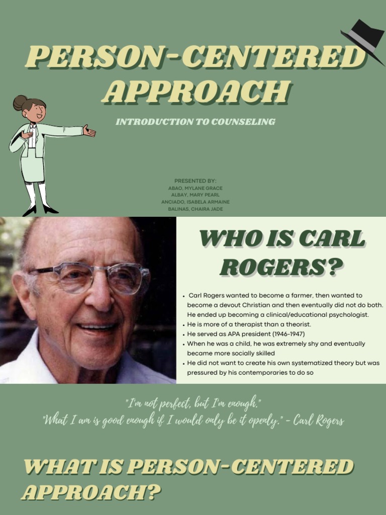 Grp4 Person Centered | PDF | Psychotherapy | Humanistic Psychology