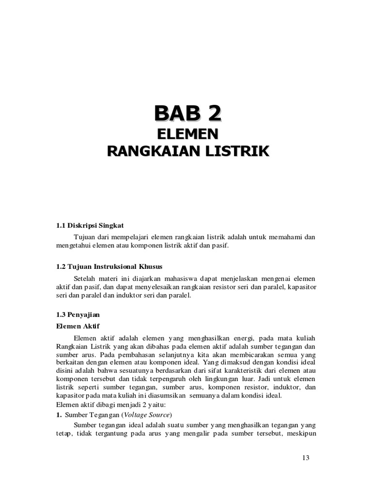 Modul Perhitungan Rangkaian Listrik | PDF