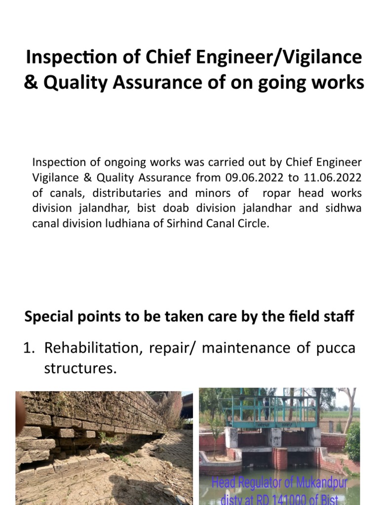 Inspection | PDF | Civil Engineering