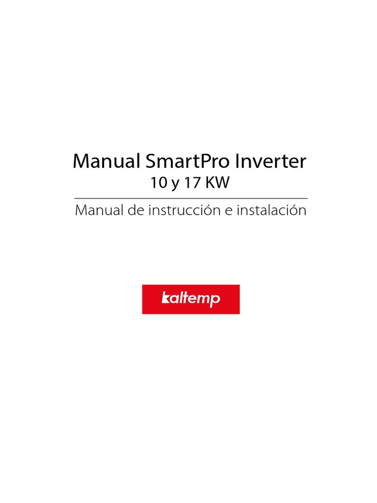 Manual SmartHeat Inverter 10 y 17 KW | PDF | Air Conditioning | Pump