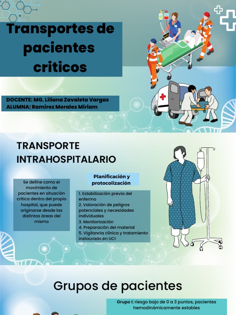 Transporte de Pacientes Criticos | PDF | Ambulancia | Hospital