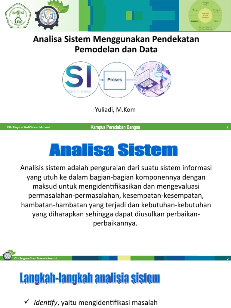 Analisis Sistem Informasi dan Pemodelan | PDF