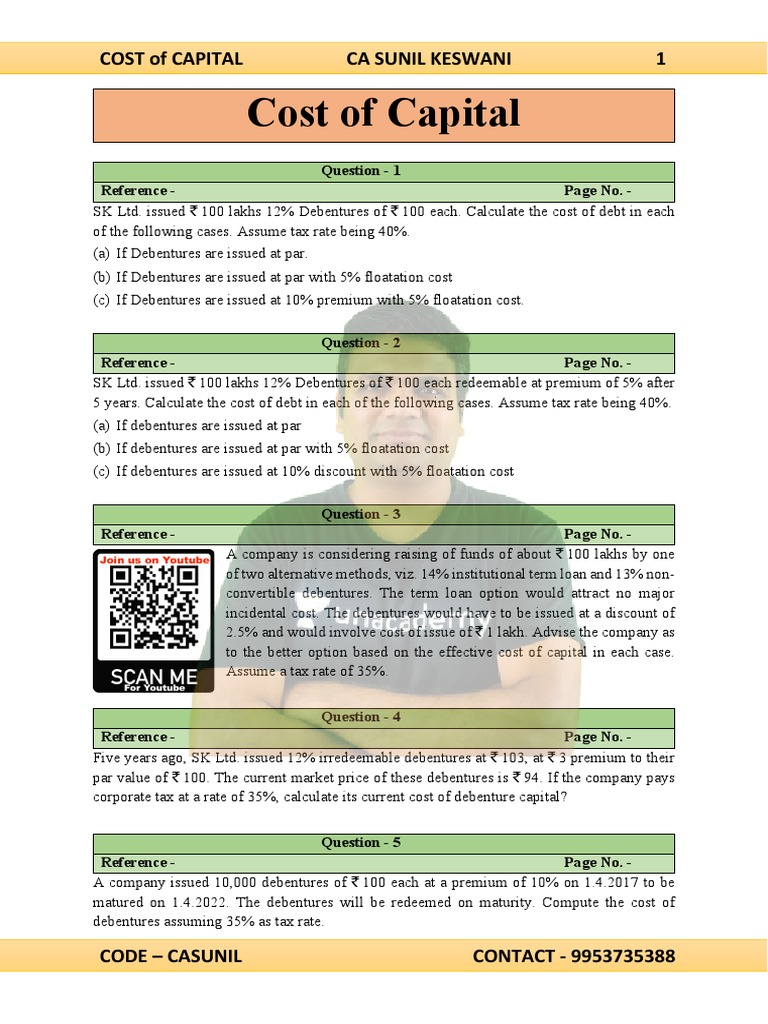 Cost of Capital | PDF | Cost Of Capital | Dividend