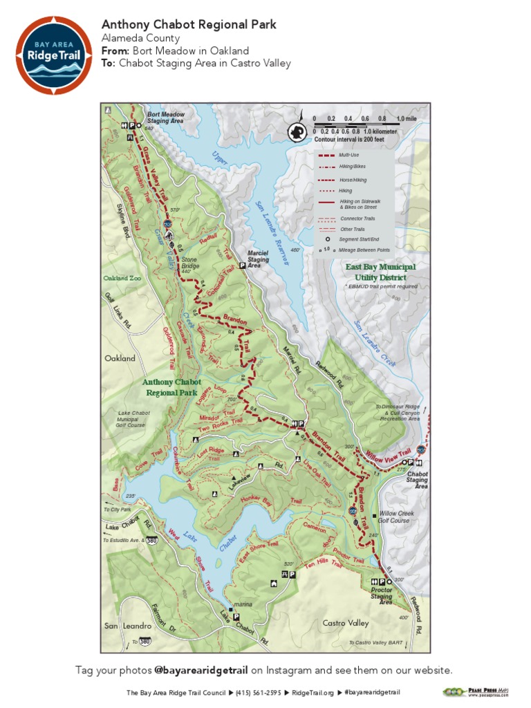 2022 Alameda Anthony Chabot Map | PDF | Recreation | Outdoor Recreation