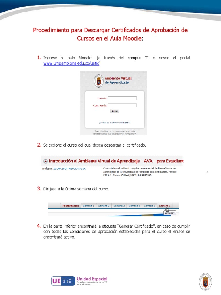 Descarga Certificado Curso | PDF