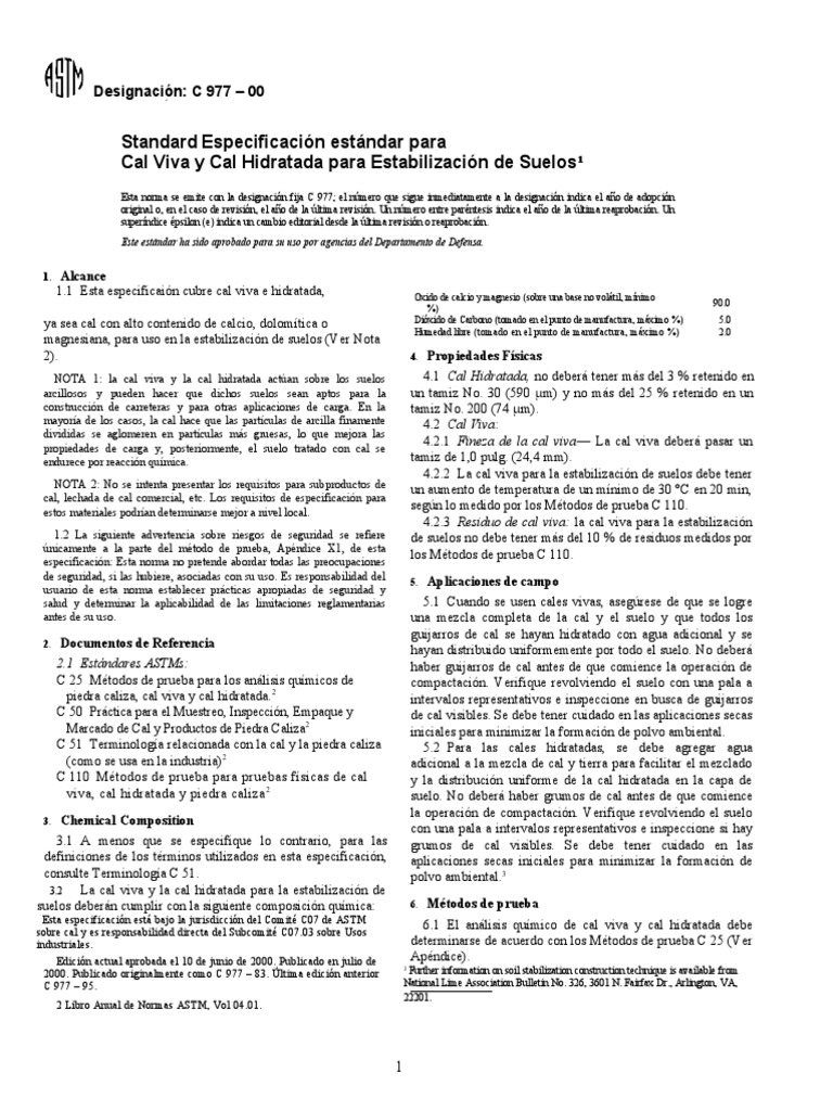ASTM 977 Español | PDF