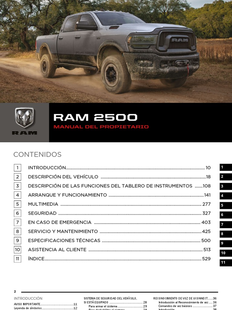 Manual Ram 2500 | PDF | Tracción en las cuatro ruedas | Motor diesel